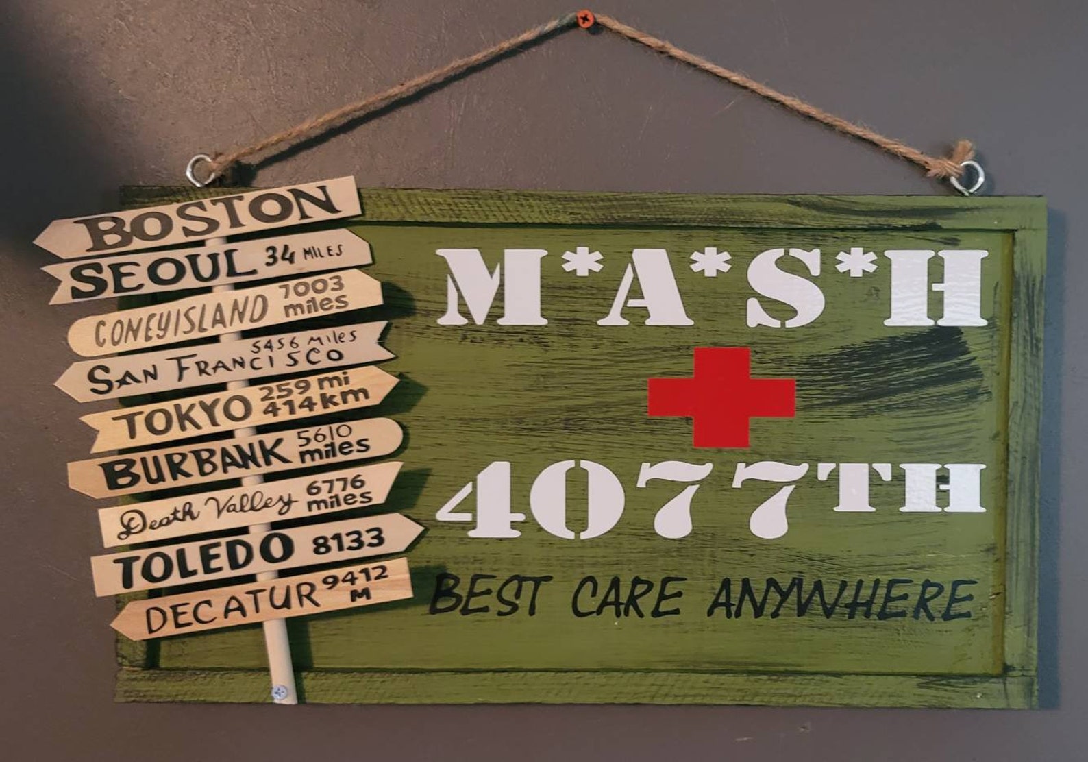 Mash 4077 Sign Post Decorative Sign Mash 4077th Signpost Sign - Etsy