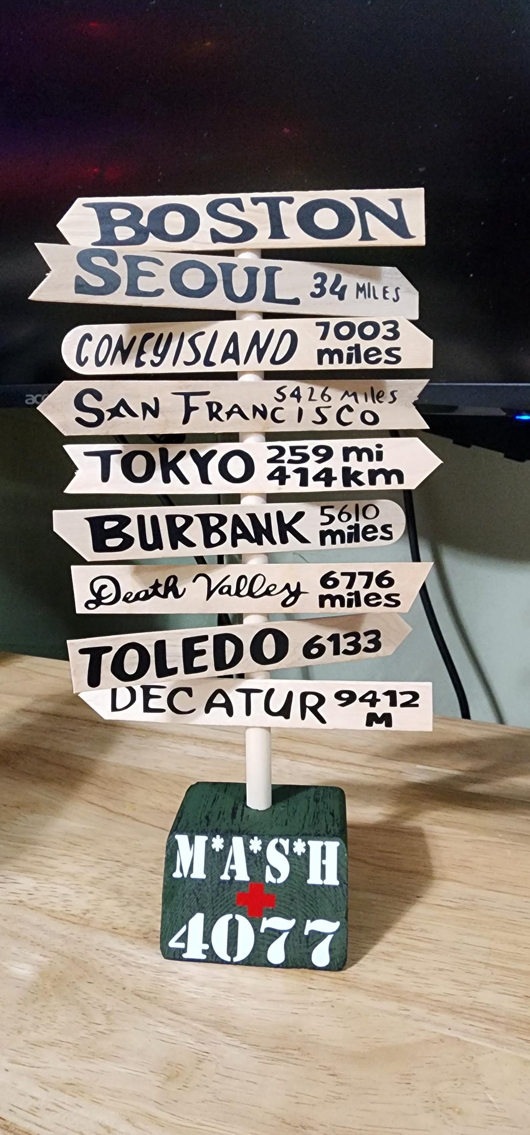Mash 4077th Miniature Sign Post Mash 4077 - Etsy