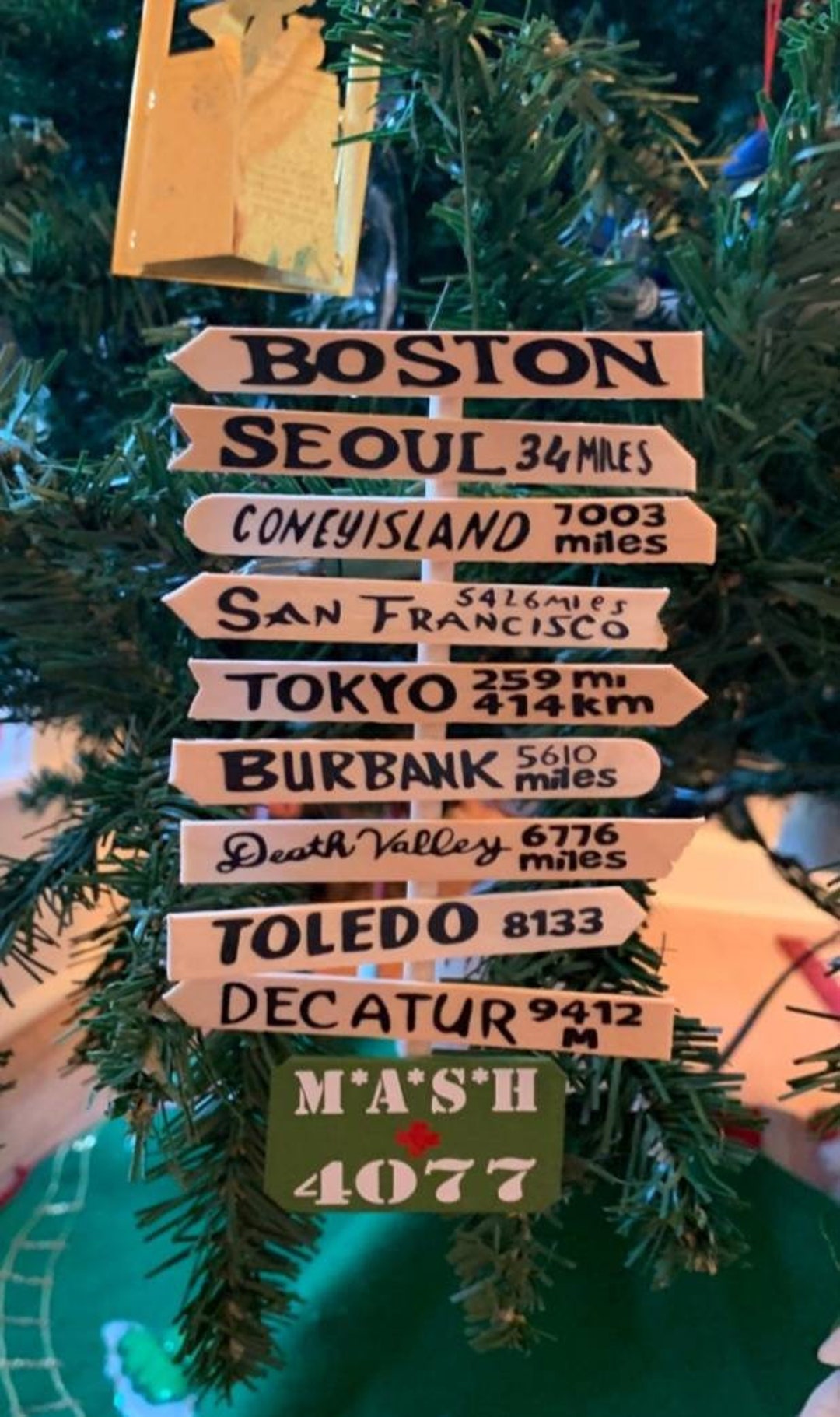 Mash 4077 Sign Post Christmas Ornament - Etsy