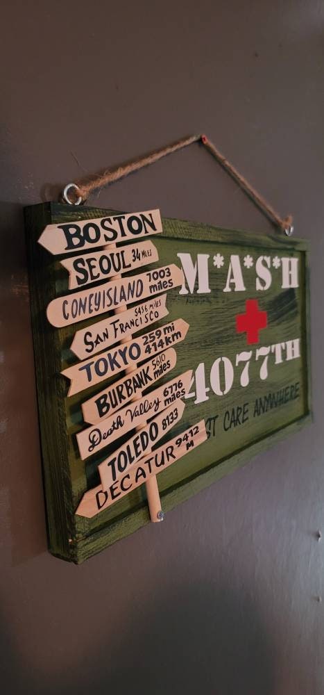 Mash 4077 sign post decorative sign mash 4077th signpost sign | Etsy