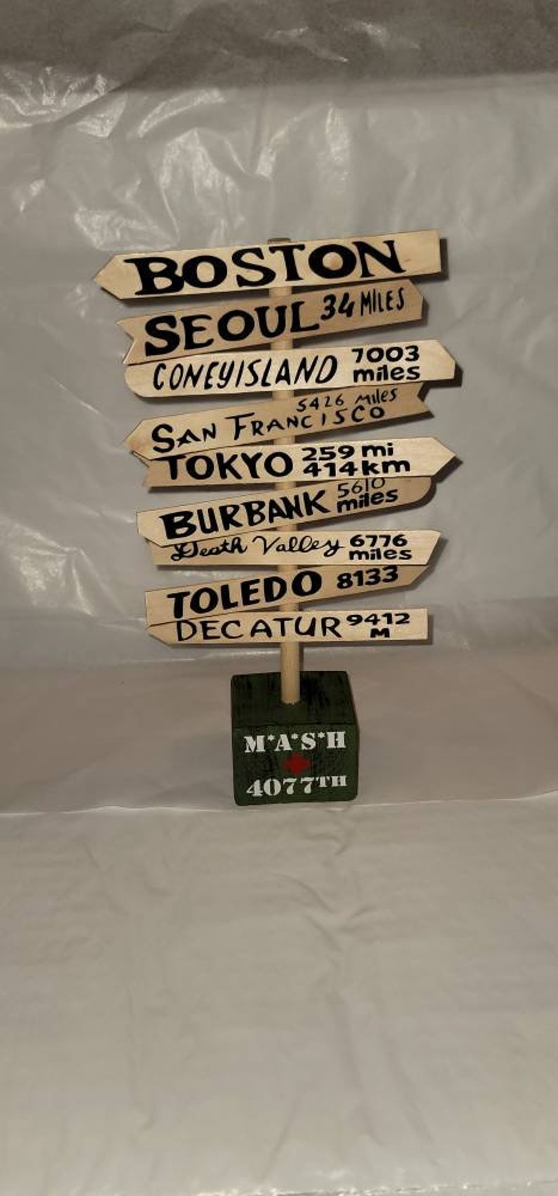 Mash 4077th Miniature Sign Post Mash 4077 | Etsy