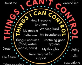What I Can and Cannot Control - Etsy
