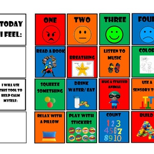 Superhero Self Regulation Chart - Etsy