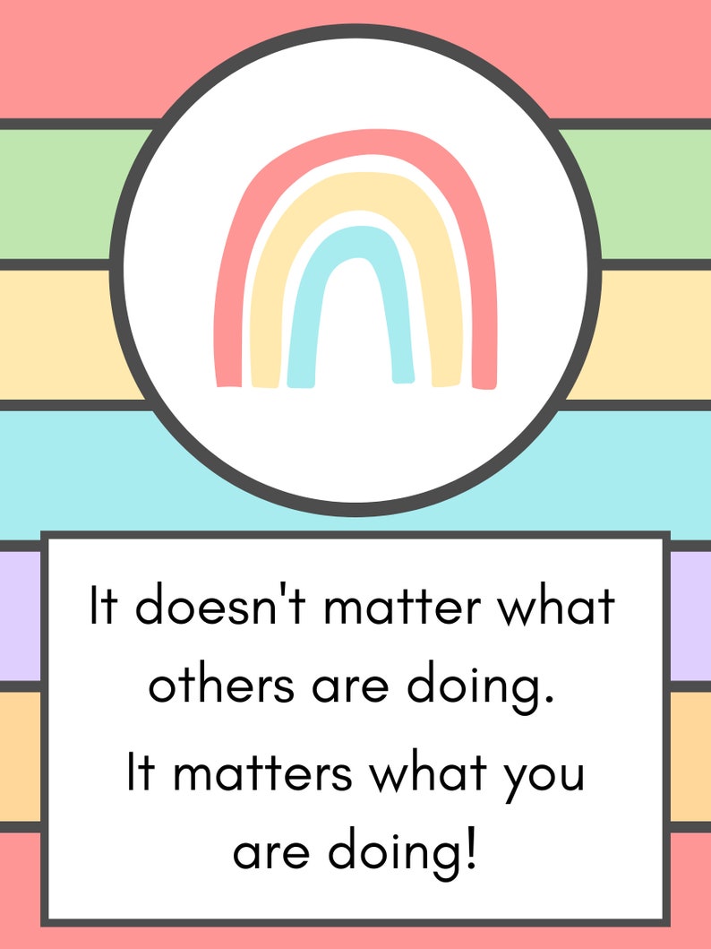 Positive Classroom Posters-set of 10 - Etsy