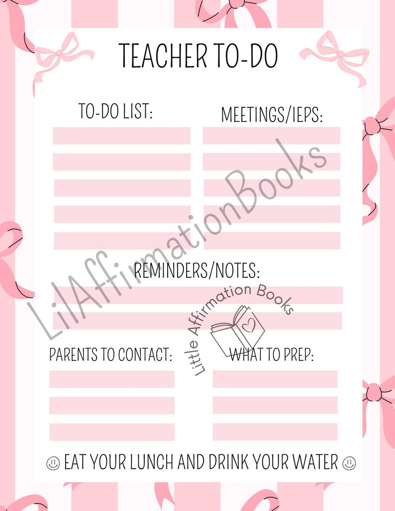 Digital Teacher To-do List and More - Etsy