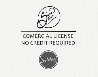 Commercial License for 1 Item, No Credit Required, Please Buy ...