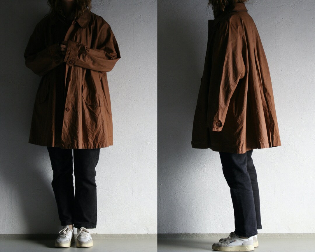 Oversized Brown Duster Coat Jacket Women - Etsy