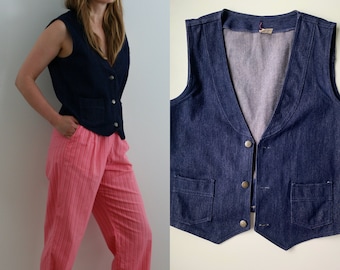 Slipknot Denim Vest Reworked Vintage Distressed Studded Rocker Top Men ...