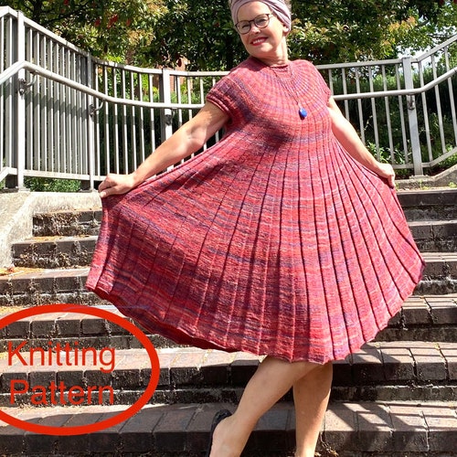 PDF KNITTING Pattern Midsummer Lace Dress.sizes: S/m M/l - Etsy