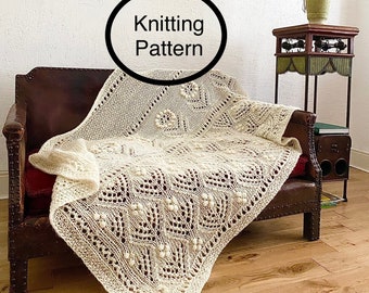 Knitted Bedspread Pattern - Etsy