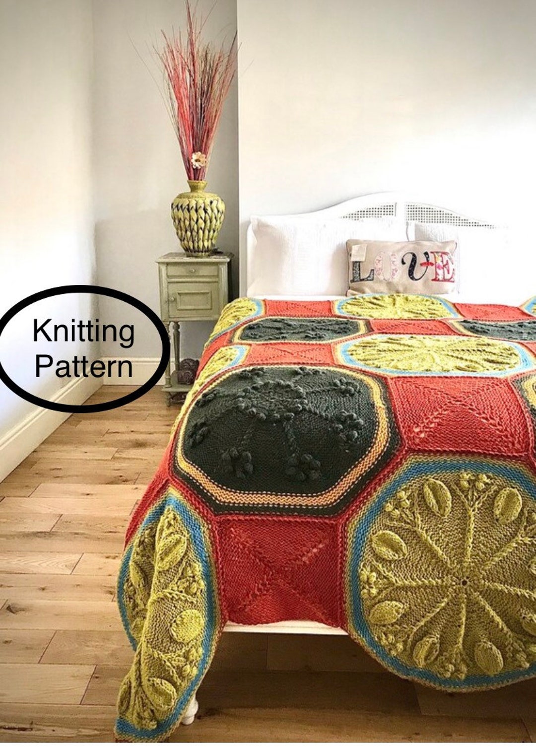 PDF Advanced KNITTING Pattern in English Only.blanket, Bedspread,afghan ...