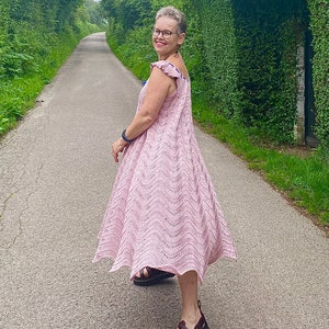 PDF KNITTING Pattern Midsummer Lace Dress in English Only.sizes: S/m, M ...