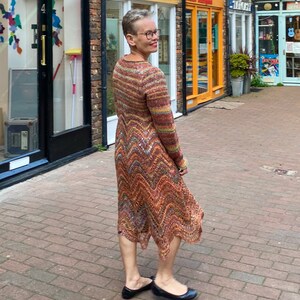 PDF KNITTING Pattern M Size Only Loose Loop Wave Dress Knitting Pattern ...