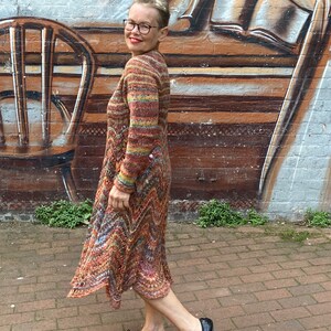 PDF KNITTING Pattern M Size Only Loose Loop Wave Dress Knitting Pattern ...
