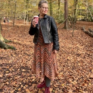 PDF KNITTING Pattern M Size Only Loose Loop Wave Dress Knitting Pattern ...