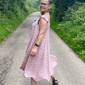 PDF KNITTING Pattern Midsummer Lace Dress in English Only.sizes: S/m, M ...