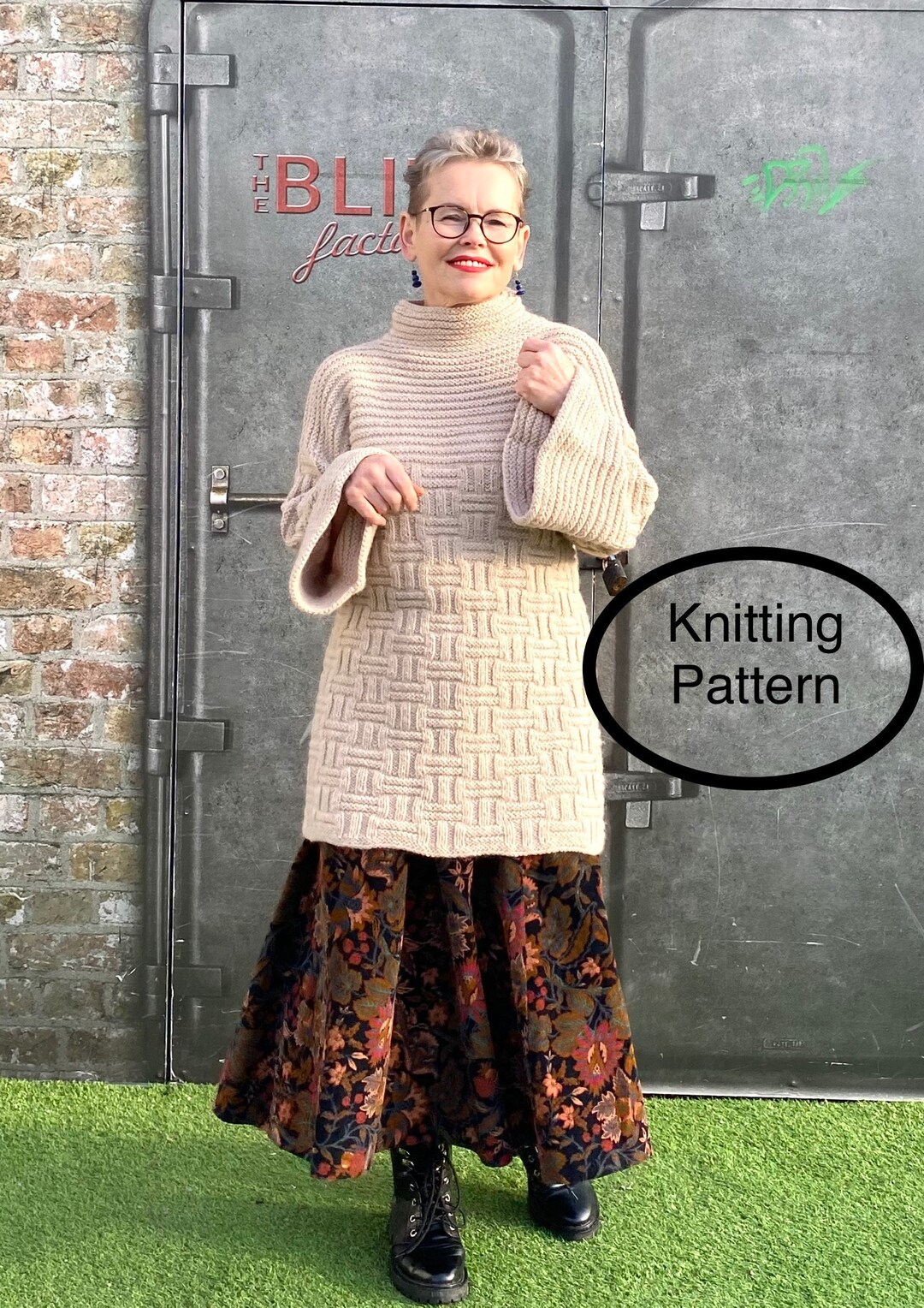 PDF KNITTING Pattern.hand Knitted Tunic for Women Any - Etsy