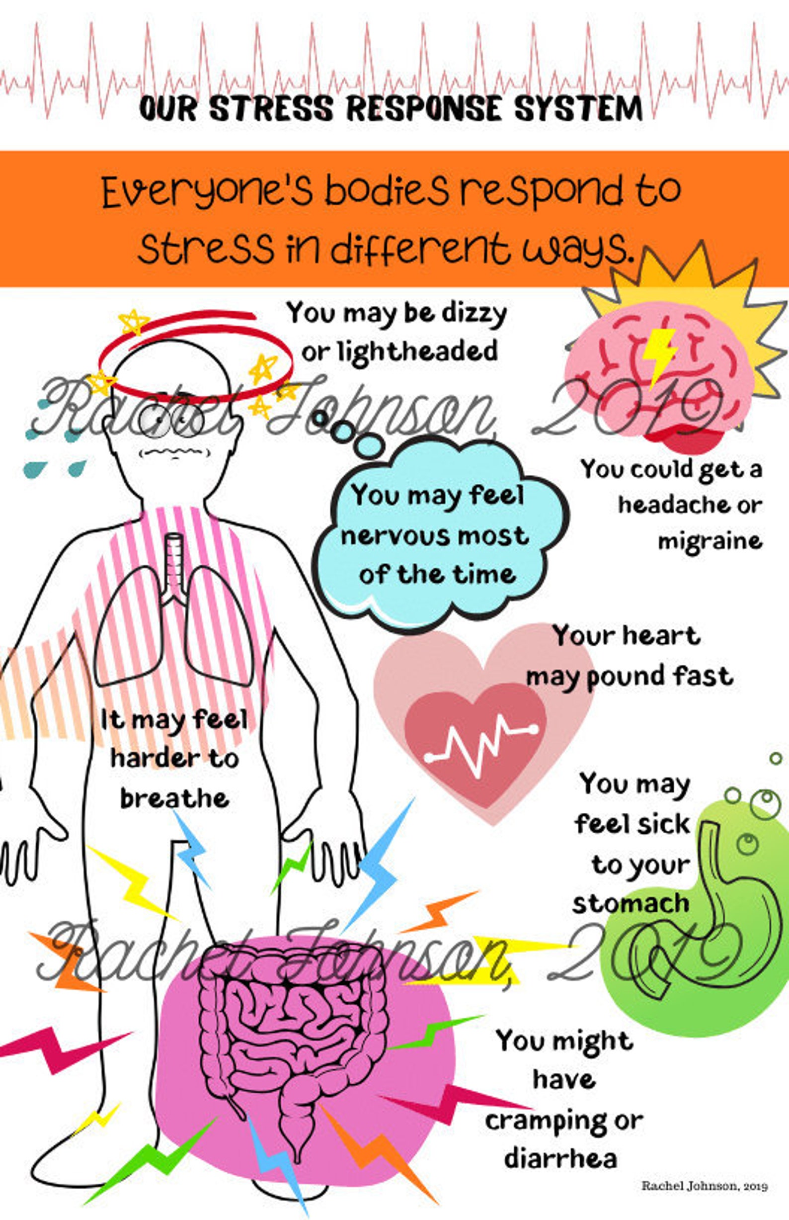 TFCBT Poster: Our Stress Response System - Etsy