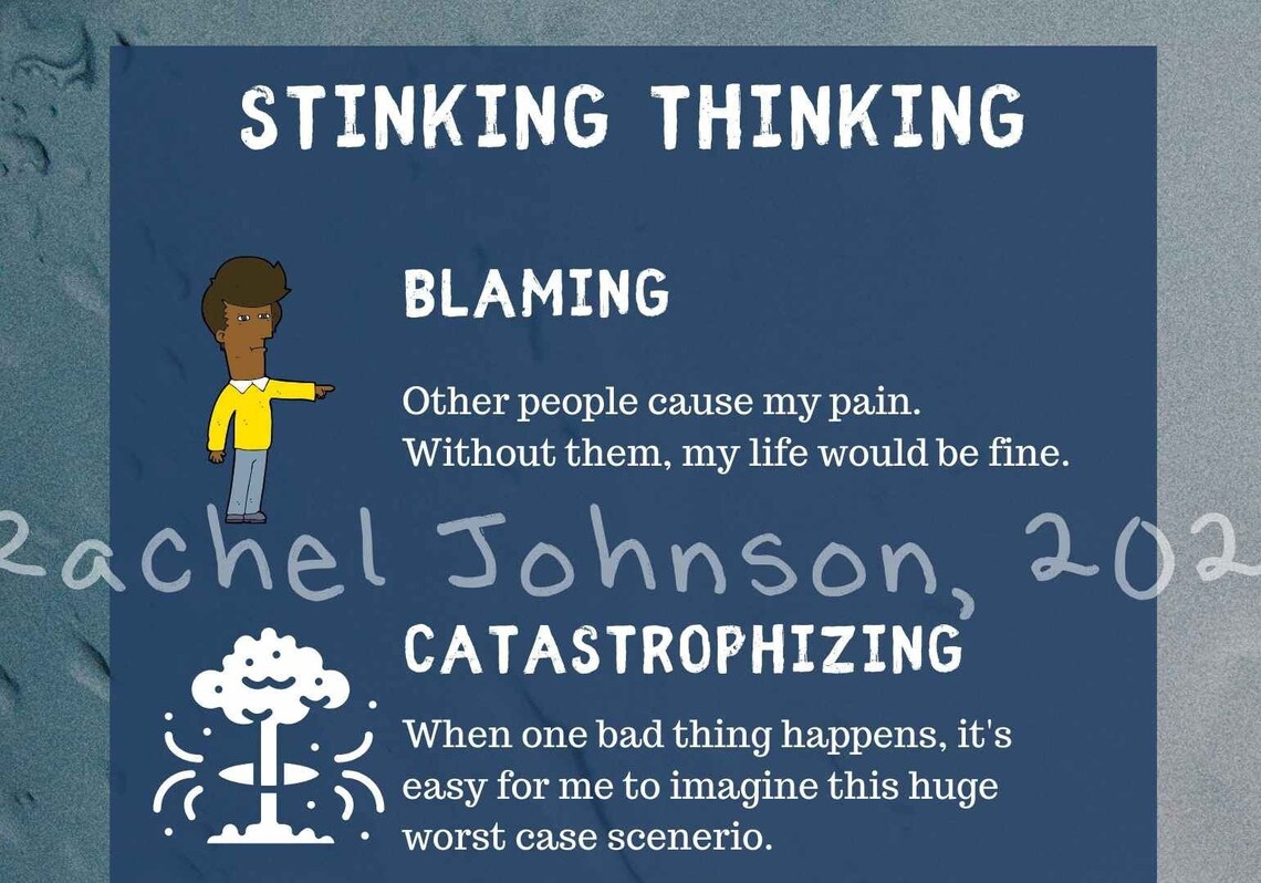 TFCBT Poster: Stinking Thinking - Etsy