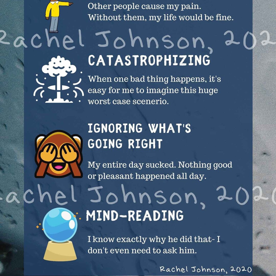TFCBT Poster: Stinking Thinking - Etsy