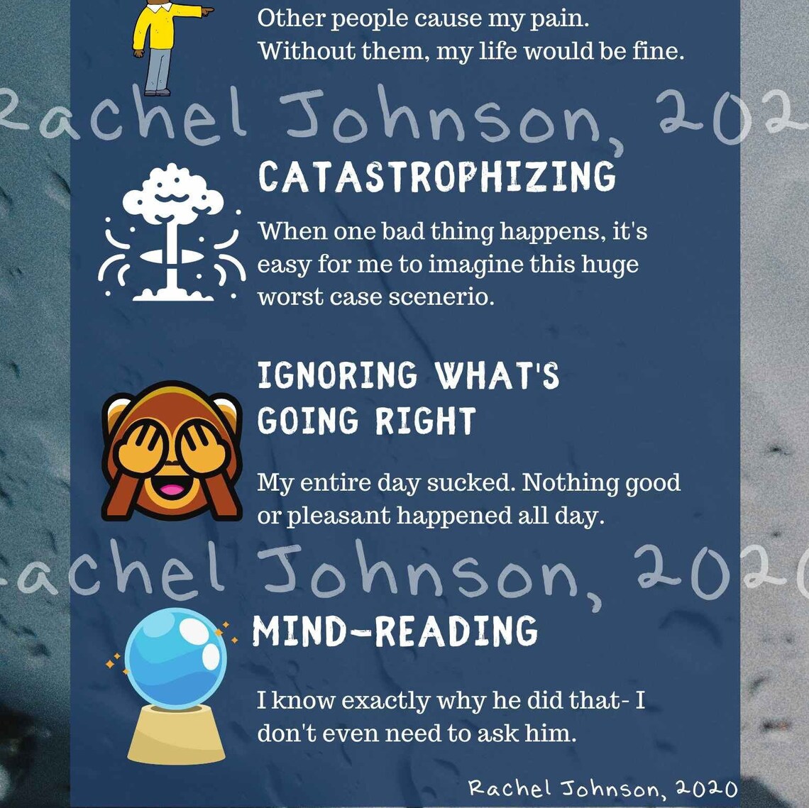 TFCBT Poster: Stinking Thinking - Etsy