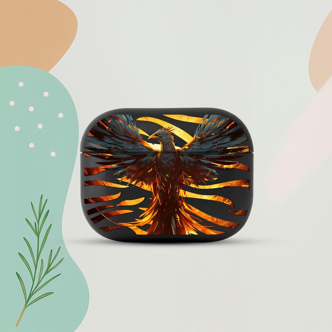 Phoenix Fire Airpods Pro 3 Eco Leather Case, Mythical Bird Airpods ...