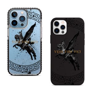 Pegasus Veni Vidi Vici iPhone 16 Pro Max Case, Mythology Art Cover for ...