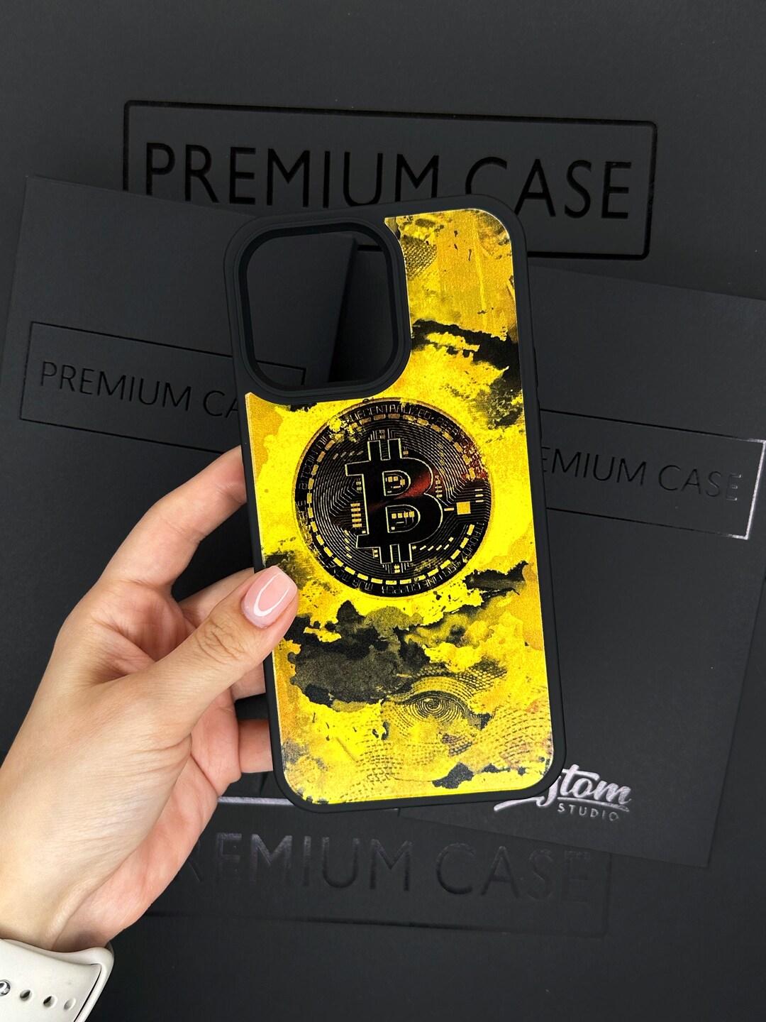 Bitcoin Phone Case iPhone 16 Pro Max Magsafe Compatible, Money iPhone ...