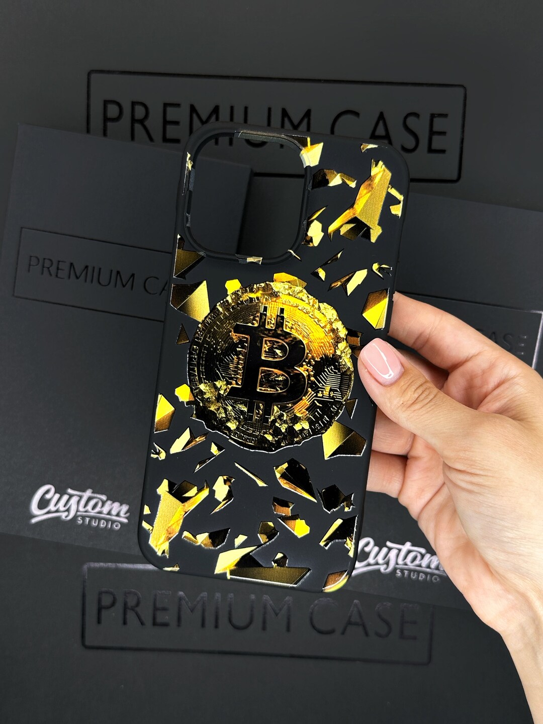 Bitcoin Phone Case iPhone 15 Pro Max Magsafe Compatible, Money iPhone ...