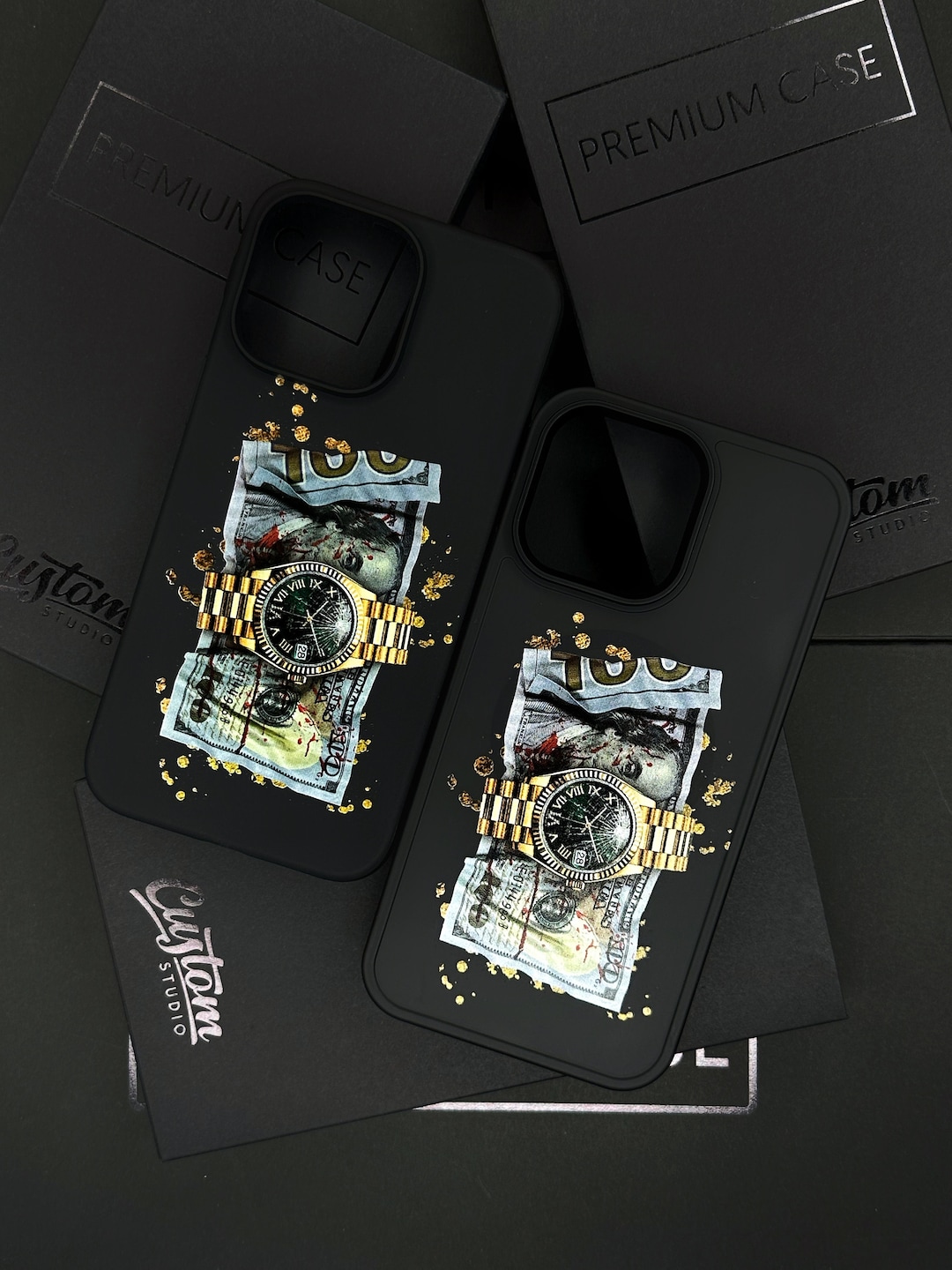 Money Phone Case iPhone 15 Pro Max Magsafe Compatible, iPhone 15 Black ...