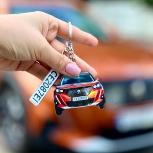 Custom Car Keychain From Photo, License Plate Custom Keychain ...