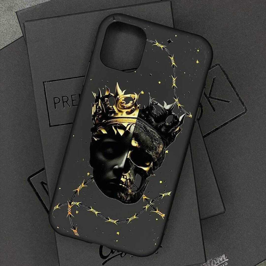 Dark Royal Skull iPhone 17 Pro Max Case, Gothic King Crown Phone Cover ...