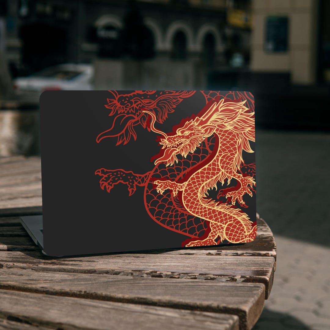 Dragon MacBook Air 13" A2337 M1 M2 Case, Chinese Dragon Hard Cover ...