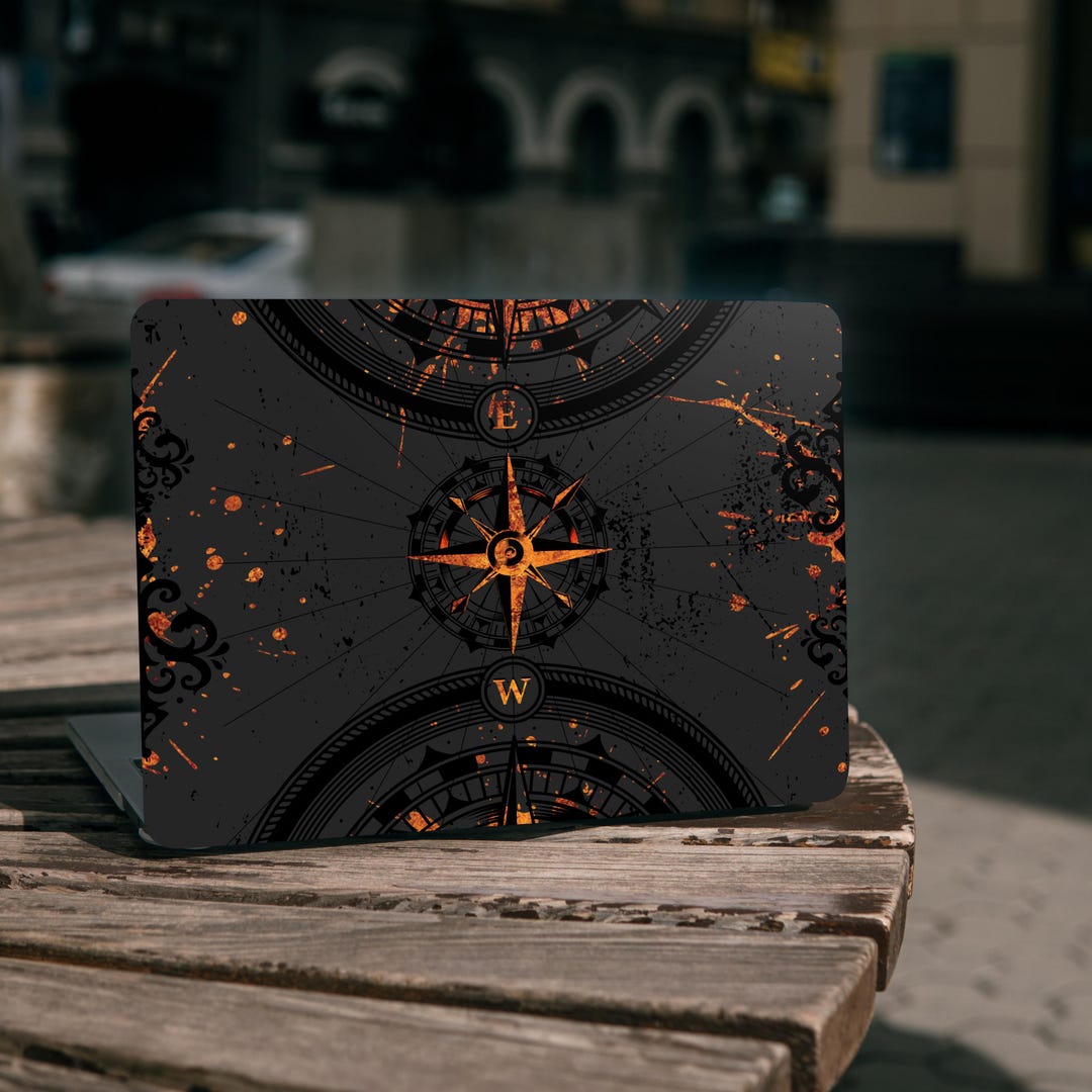 Compass MacBook Air 13" A2337 M1 M2 Case, Vintage Navigation Hard Cover MacBook Pro 13 M3 M4 ...