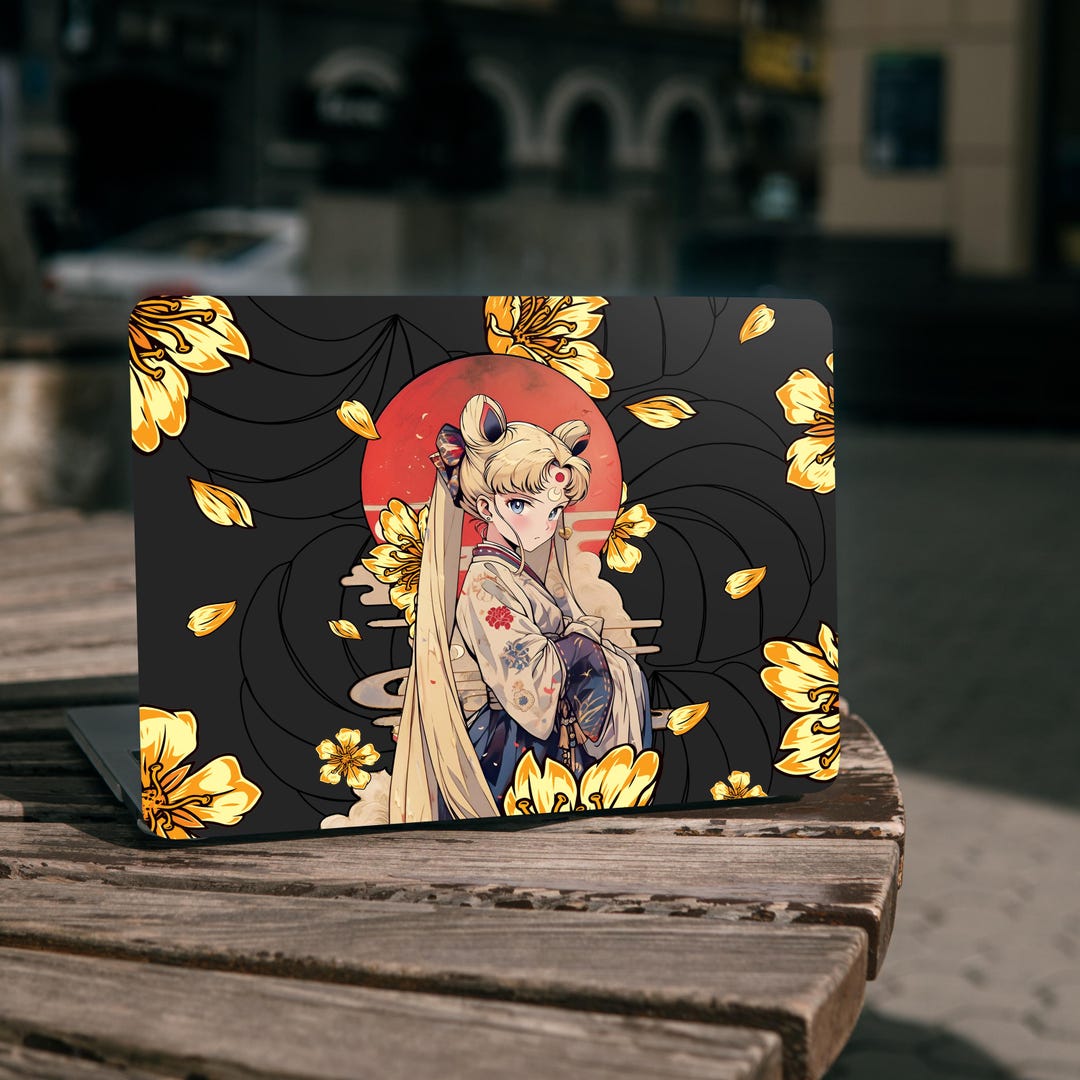Moonlight Kimono Girl MacBook Air 13" A2337 M1 M2 Case, Artistic Red ...