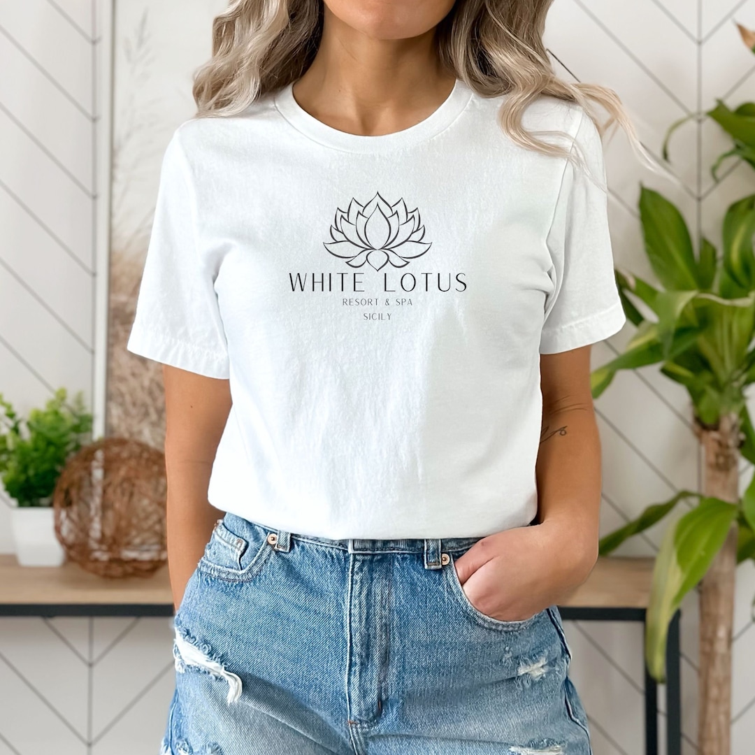 White Lotus Resort & Spa White Tee Shirt, White Lotus Shirt, White ...