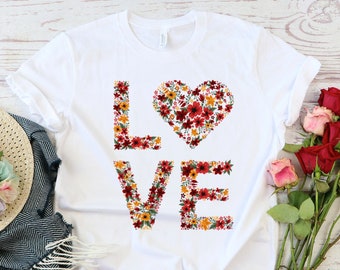 Vintage Watercolor Red Poppy Shirt Premium Botanical Short-sleeve ...