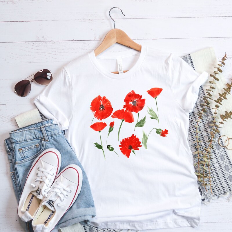 Red Poppy - Etsy