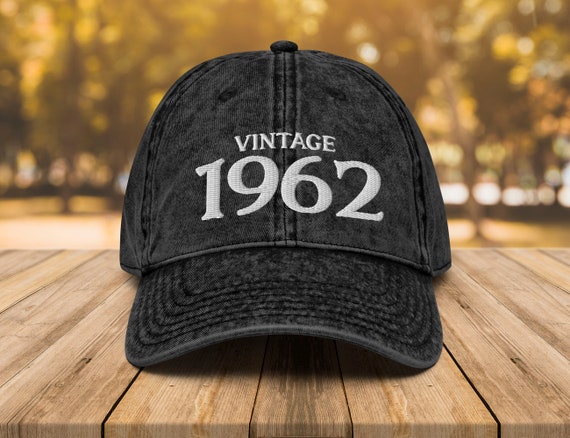 60th Birthday Vintage Embroidered Hat Dad Hat Born in 1962 - Etsy