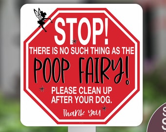 Please Pick up Poop Sign | Etsy