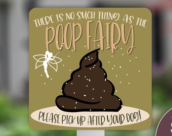 Poop Fairy Sign - Etsy