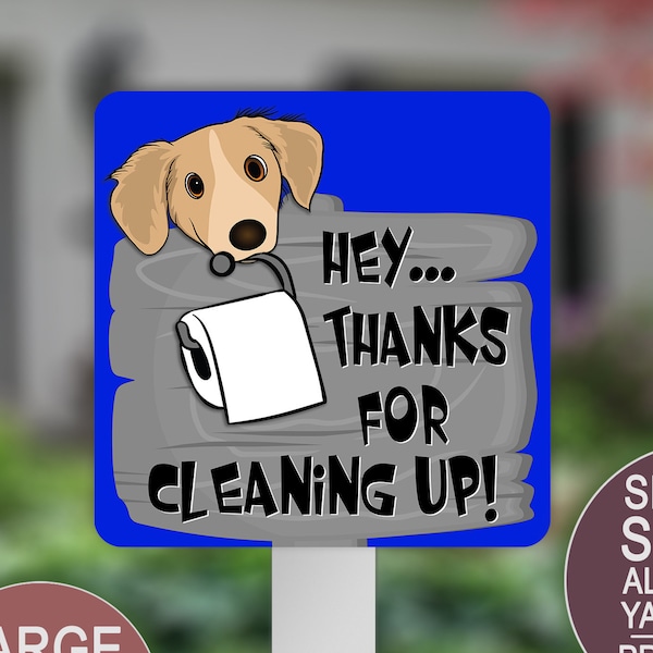 Dog Poop Sign - Etsy