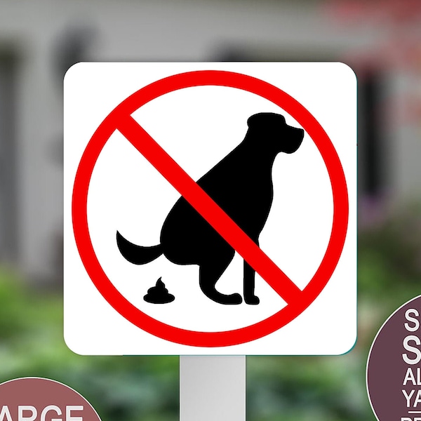 Dont Poop Lawn Sign - Etsy