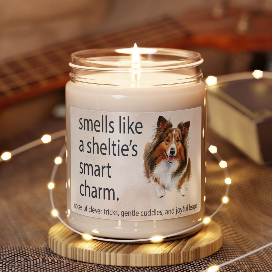 Smells Like a Sheltie's Smart Charm Candle, Perfect Gift for Shetland ...