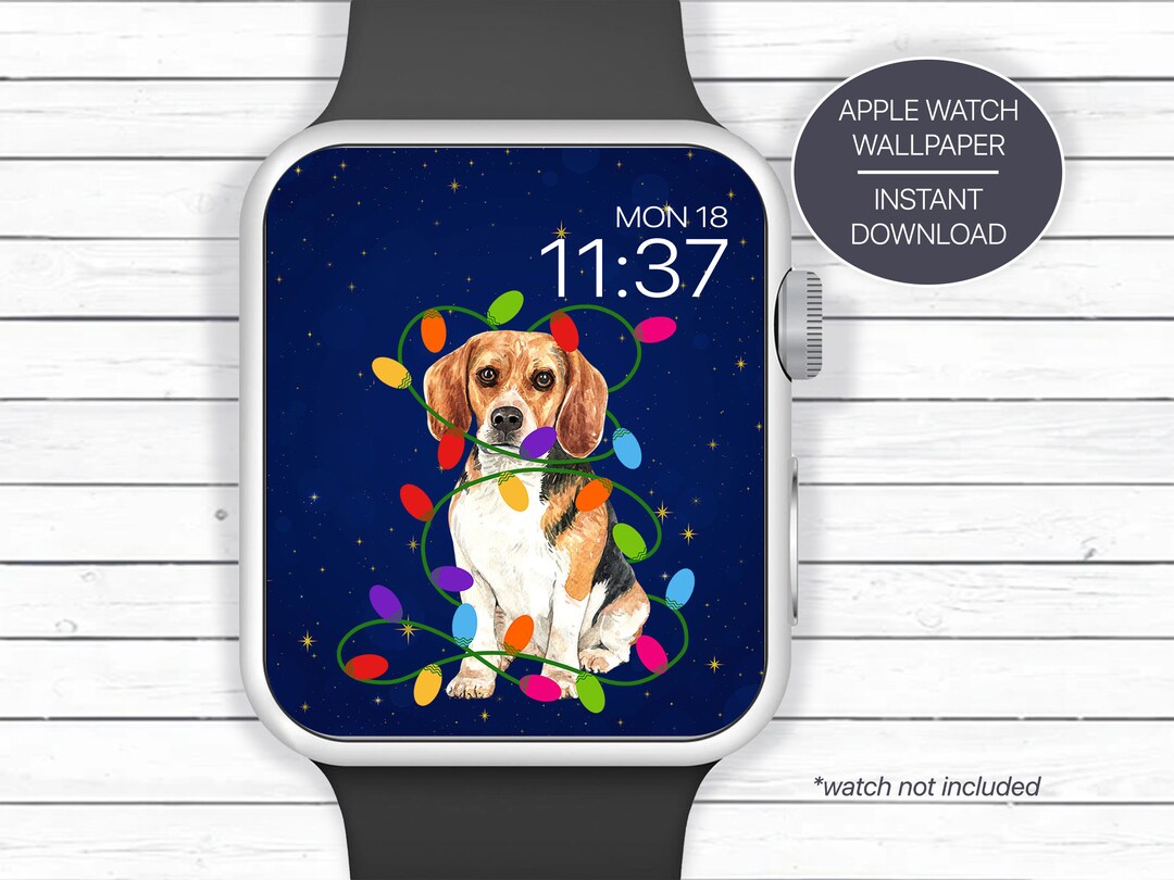 Funny Beagle Christmas Smart Watch Face, Dog Wallpaper Download ...
