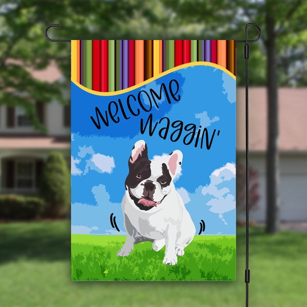 French Welcome Flag - Etsy