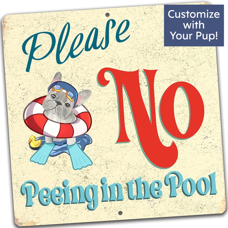 Funny Pool Signs - Etsy