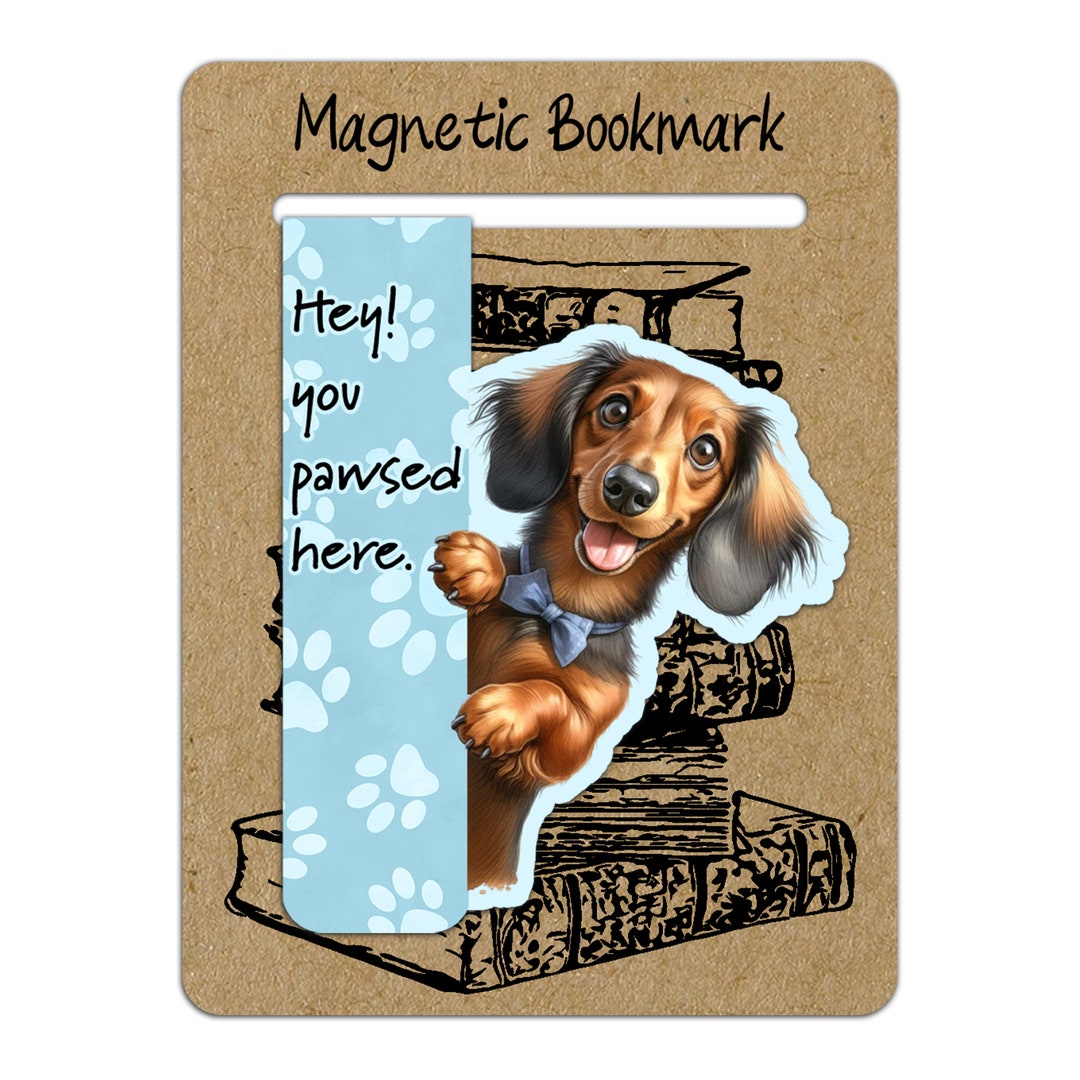 Dachshund Dog Magnetic Bookmark Bookish Gift for Reader, Book Lover ...