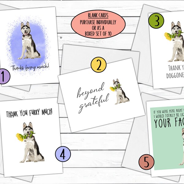 Dog Thank You Note - Etsy