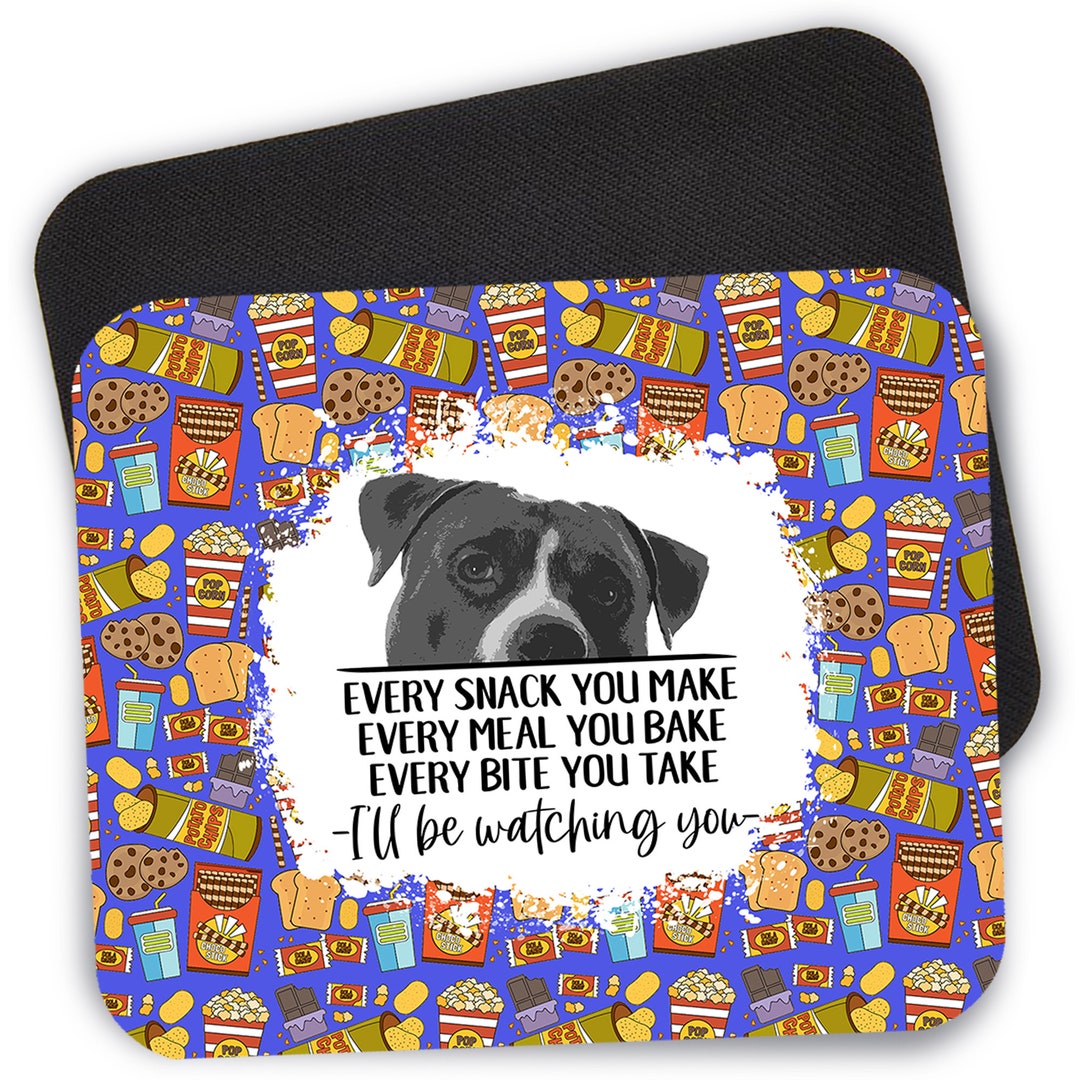 Pit Bull Dog Every Bite You Take Desk Mouse Pad, 9.4" X 7.9" Computer ...